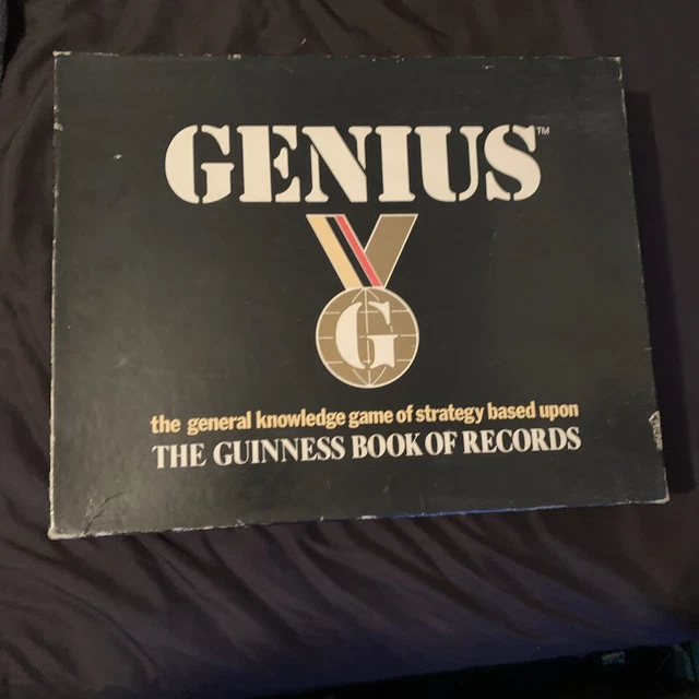 VINTAGE GENIUS BOARD Game The Guinness Book Of Records | Complete £8.63 ...