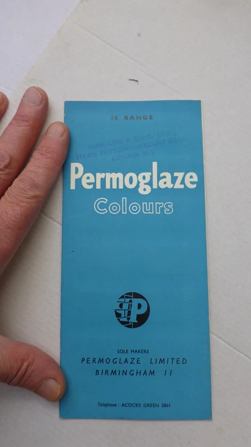 OLD PAINT CHART Permoglaze colours John Line £8.99 - PicClick UK