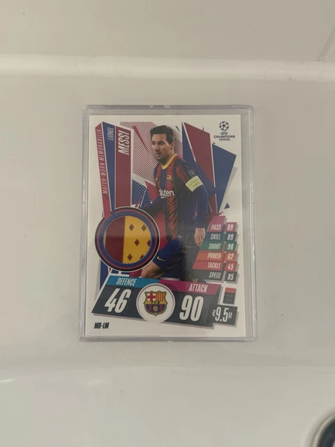 MATCH ATTAX EXTRA 20/21 Lionel Messi 030 /100 Barcelona Match Worn ...