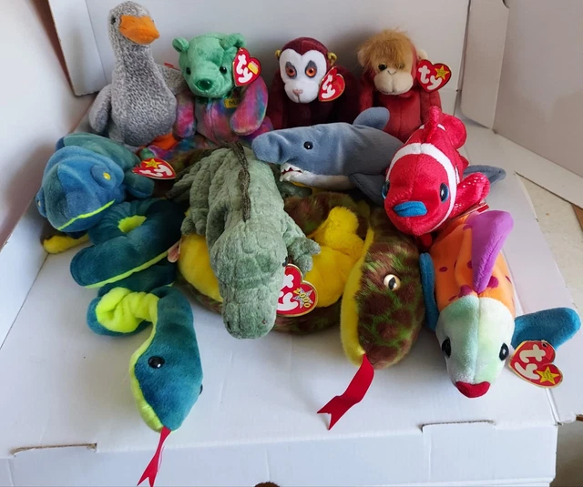 11X MIXED TY Toys rare BEANIE BABY BUNDLE soft toy 90s collectors joblot £39.70 - PicClick UK