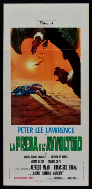 AFFICHE LA PROIE Et L'Vautour Peter Lee Lawrence Mayo Brana Western ...