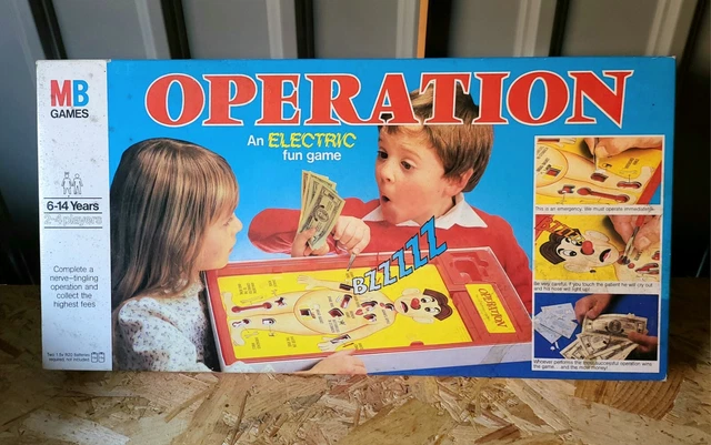 VINTAGE OPERATION BOARD Game MB Games 1982 - VGC Complete with Original ...
