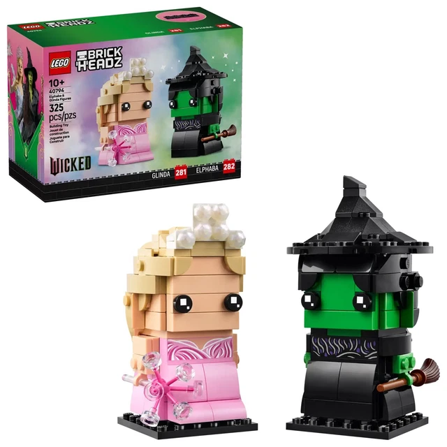 LEGO BRICKHEADZ: 40794 Elphaba & Glinda Figures |New - Arrives Before ...