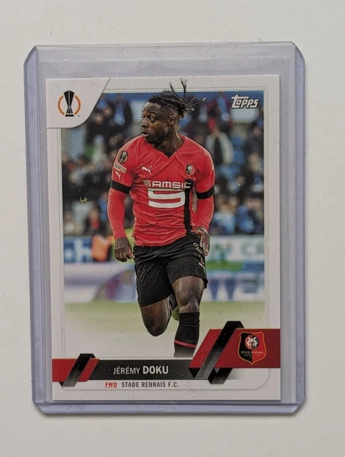 JEREMY DOKU 2022-23 Topps UCC Stade Rennais #198 scheda base EUR 2,33 ...