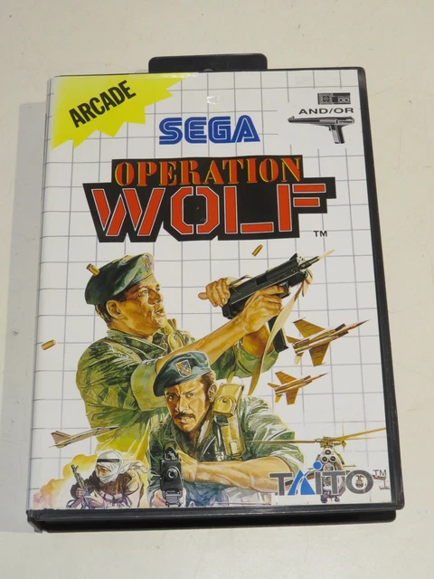 VECCHIO VIDEOGIOCO SEGA OPERATION WOLF TAITO arcade videogame vintage ...