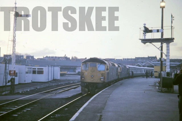 35MM SLIDE BR British Rail Diesel Loco Class 26 26038 1985 Original £4. ...