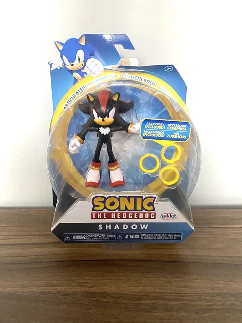 SHADOW WITH RINGS 4” Jakks Articulated Figure Sonic The Hedgehog £21.99 ...