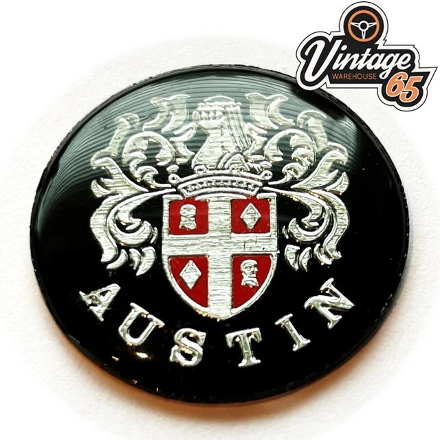 CLASSIC AUSTIN ROVER Crest 1980's New Old Stock 28mm Gear Knob Horn ...
