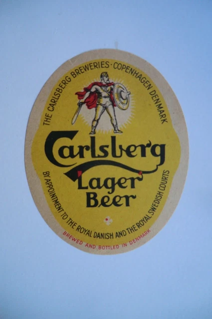 MINT CARLSBERG COPENHAGEN Denmark Lager Beer Brewery Beer Bottle Label ...