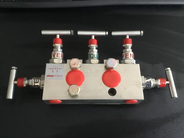 OLIVER VALVES 5 WAY Manifold OLIVER VALVE Y53S / 6,000PSI 316 SS - NEW ...