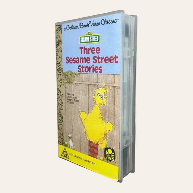 SESAME STREET - Three Sesame Street Stories VHS Tape - Golden Book ...