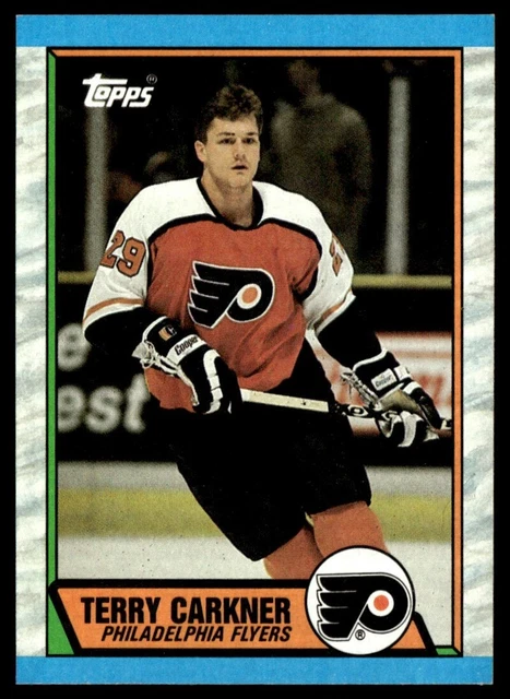 1989-90 TOPPS #3 Terry Carkner recrue Philadelphie Flyers EUR 1,72 ...