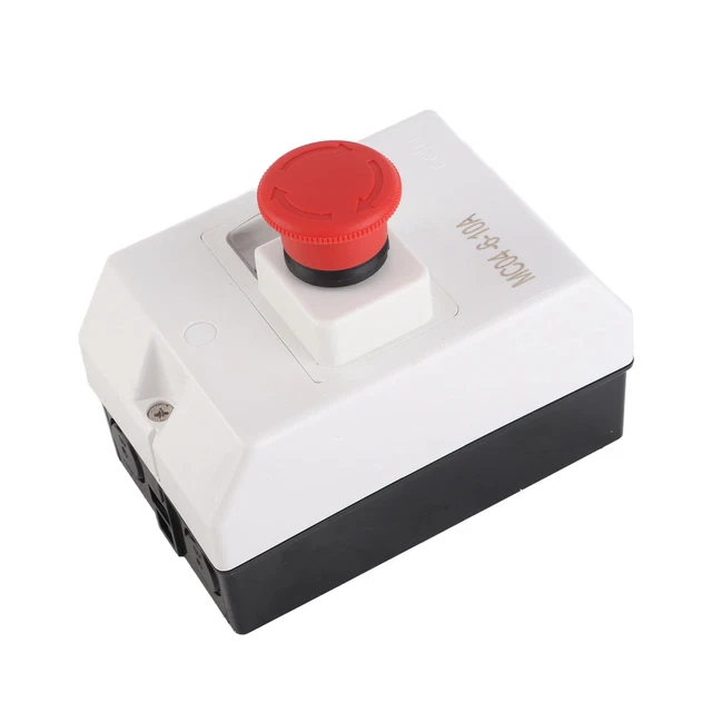 MOTOR PROTECTION CIRCUIT Breaker Switch With Emergency Stop 6-10A 230 ...