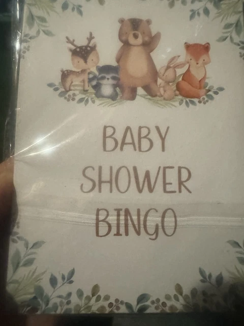 BABY SHOWER BINGO Cards -Set of 30, Fun Baby Shower Game, Minimalist ...