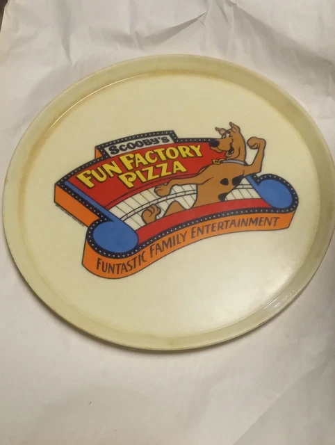 VINTAGE SCOOBY'S FUN Factory Pizza Tray Original Camtray Scooby Doo 70s ...