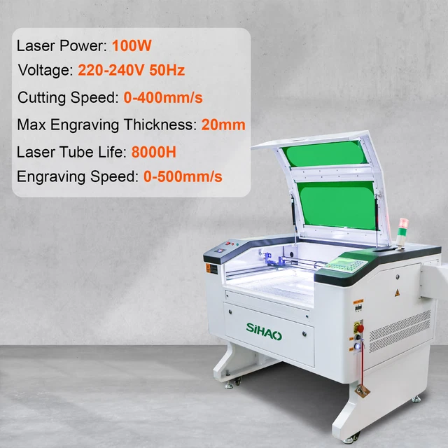 VEVOR GRAVEUR LASER CO2 Machine de Gravure Découpe 100W 700x500 mm 0 ...