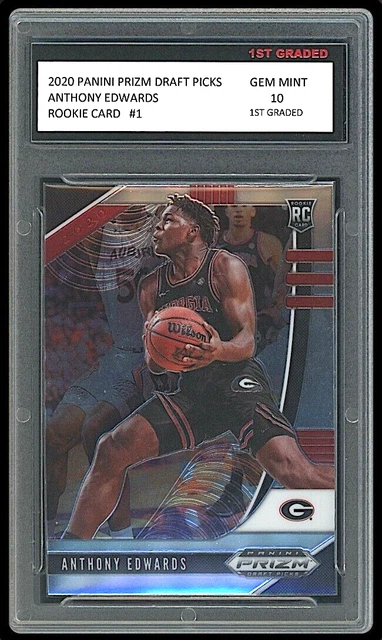 CARTA ROOKIE ANTHONY Edwards 2020 Panini Prizm Draft Picks 1° Grado 10 ...
