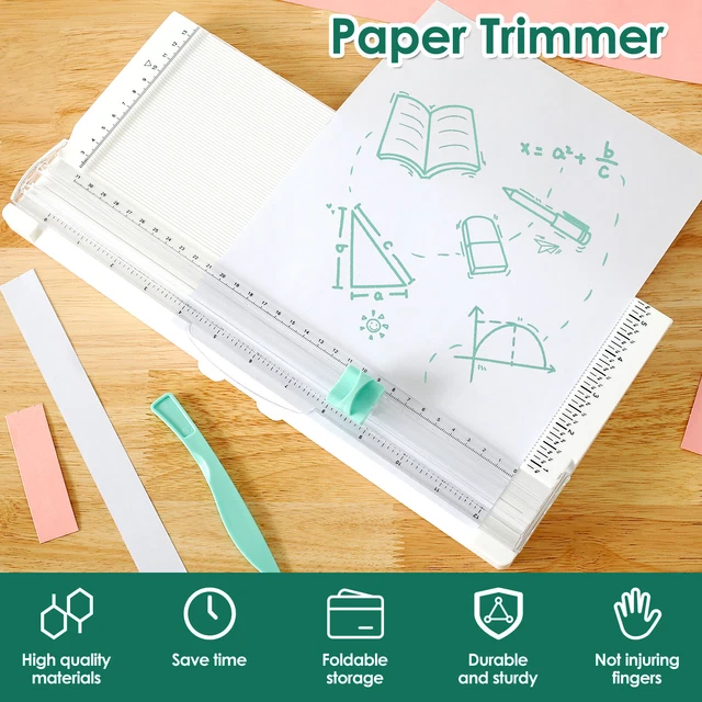 PAPER TRIMMER WITH Scoring Cutter A4 Size Craft and Office Paper Cutter ...