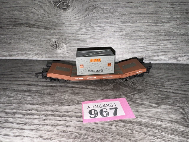 HORNBY OO GAUGE lowmac with AMR Pyrotechnics crate good condition $24. ...