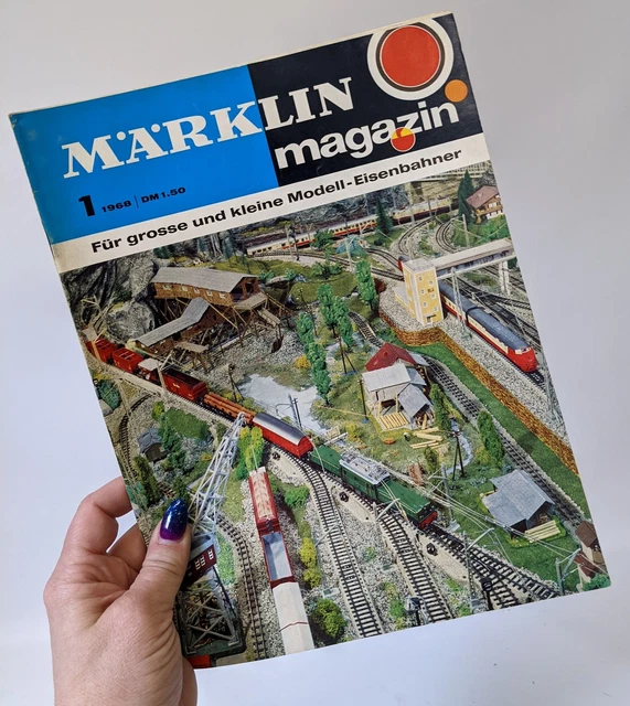 VINTAGE 1968 HO Scale Trains MARKLIN MAGAZIN Magazine #1, Printed in ...