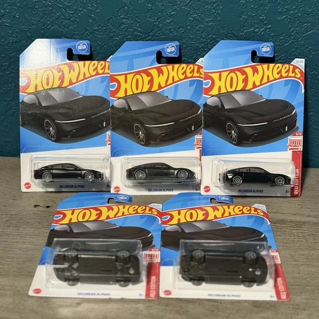 HOT WHEELS DELOREAN Alpha5 Red Edition Target Exclusive 6/12 LOT x5 $48 ...