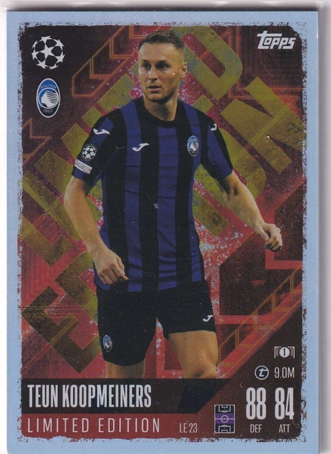 TOPPS MATCH ATTAX CL 24/25 Numéro Le 23 Teun Koopmeiners Edition ...