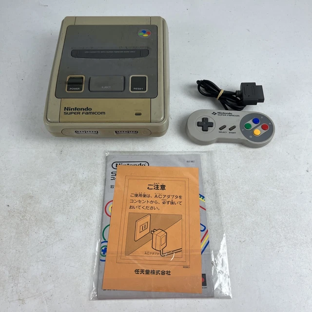 NINTENDO SUPER FAMICOM SHVC-001 SNES Console Controller Manual Untested ...