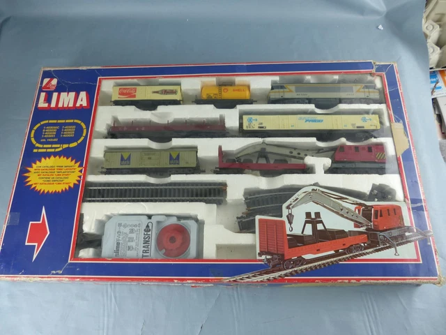 LIMA HO 1/87 coffret train marchandise 1 loco BB 7203 + wagons , boite complète EUR 119,00 ...