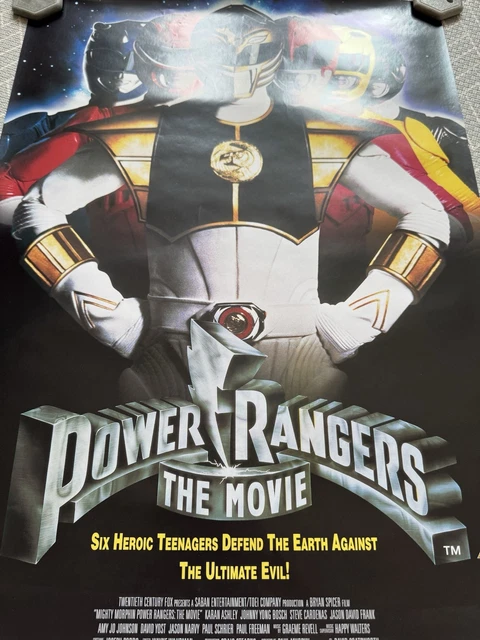 RARE VINTAGE POWER Rangers: The Movie Original 1995 Release Film Poster ...