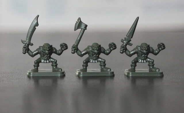 HEROQUEST FIGURINE GOBELIN x3 - goblin miniature MB GAMES WORKSHOP ...