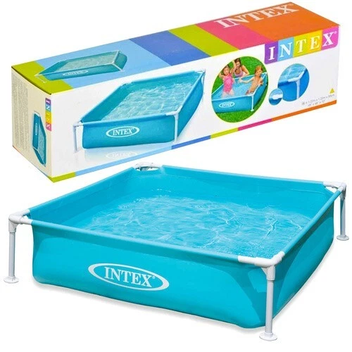 INTEX 57173 PISCINE Pour Enfants Mini Cadre Bleu CM122X122X30 De Jardin Terrasse EUR 36,22 ...