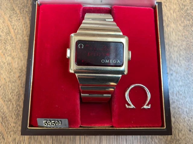 OMEGA TIME COMPUTER TC2 Vintage Digital LED Watch in Gold £490.00 ...