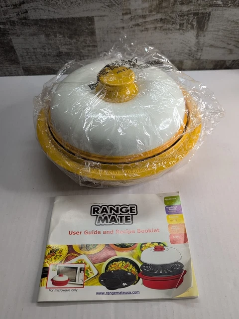 RANGE MATE YELLOW Silicone Microwave Cooker Multi Use Grill Steamer ...
