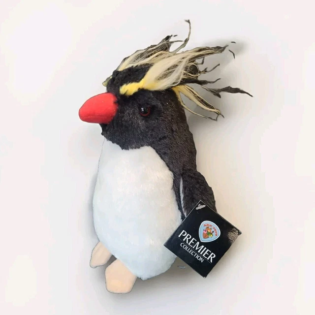 ARK TOYS PREMIER Collection Rockhopper Penguin Plush 7” Plush Soft Toy ...