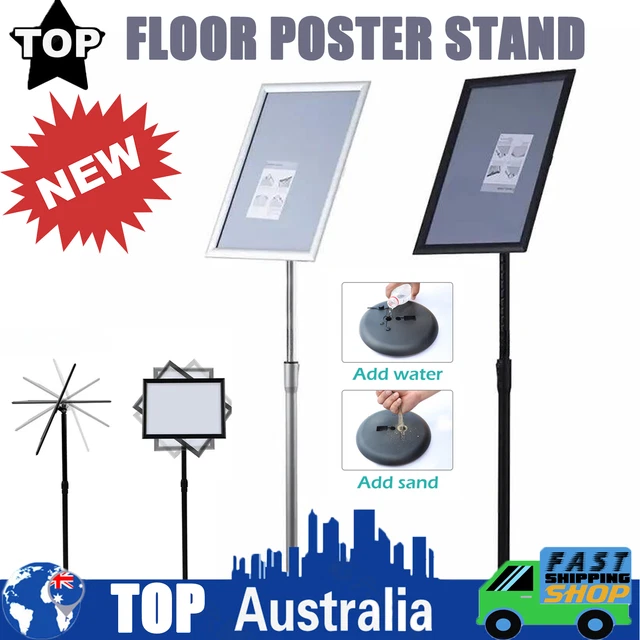 NEW A4 FLOOR Poster Stand Foyer Pedestal Sign Holder Business Menu ...