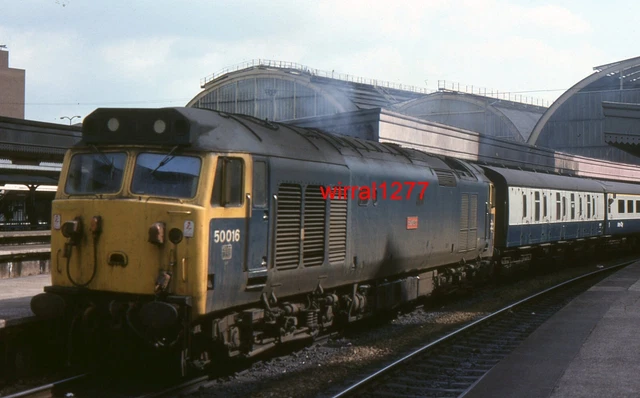 ORIGINAL RAILWAY SLIDE Class 50 50016 at Paddington 16.04.78 £4.50 ...