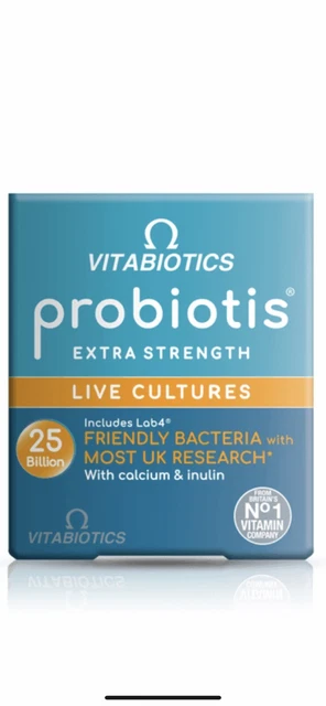 VITABIOTICS PROBIOTIS LIVE Cultures 25 Billion Microbiotic Cultures 180 ...
