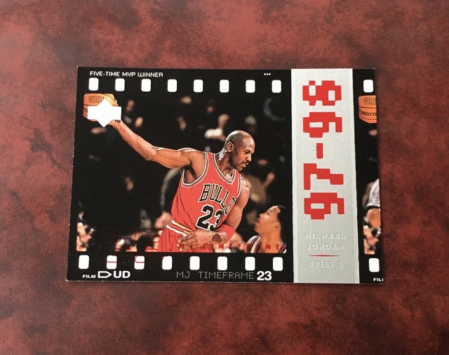 MICHAEL JORDAN 1998 Upper Deck 23MJ Timeframe 97-98 Five Time MVP ...
