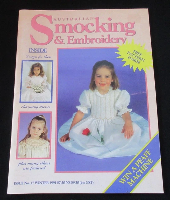 AUSTRALIAN SMOCKING & Embroidery Magazine #17~Pattern Sheet Attached ...