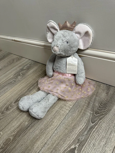 MOTHERCARE BALLERINA PRINCESS Grey Mouse pink tutu Soft plush 20” £19. ...