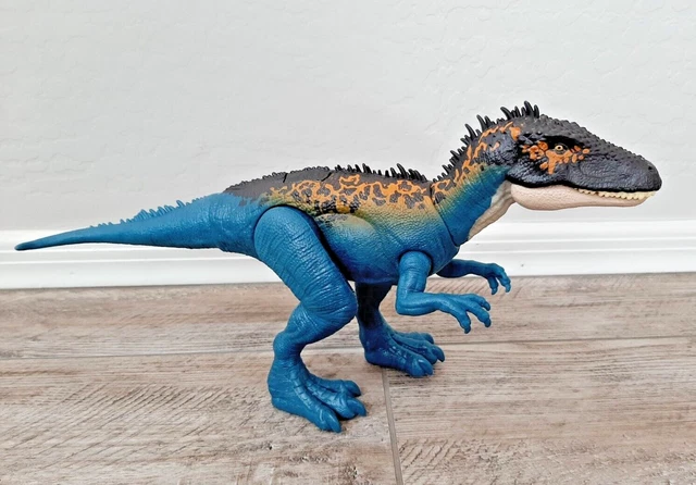JURASSIC WORLD MEGA Destroyers Blue Carcharodontosaurus 14" Dinosaur ...