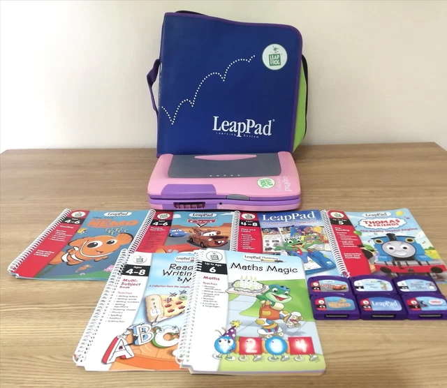 LEAPFROG LEAPPAD LEARNING System With 6 x Books Games And Carry Case ...