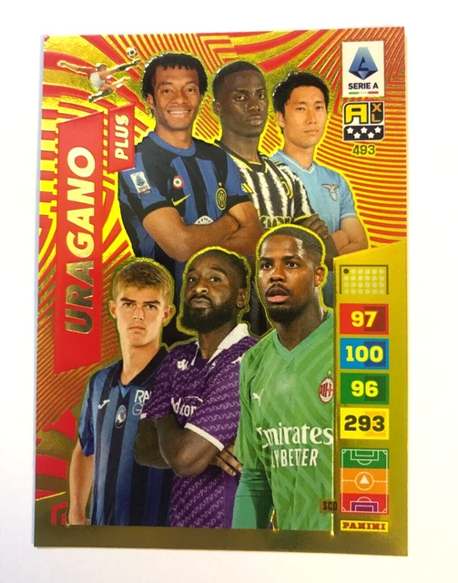 PANINI CALCIATORI ADRENALYN Xl 2023 2024 23 24 N.493 Card Uragano Plus ... PANINI CALCIATORI ADRENALYN Xl 2023 2024 23 24 N.493 Card Uragano Plus ...