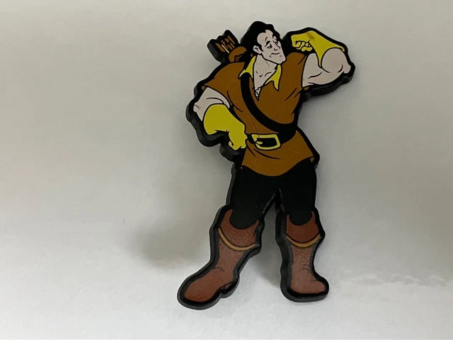 ORIGINAL DISNEYS BEAUTY & The Beast Gaston Plastic Pin Badge £7.25 ...
