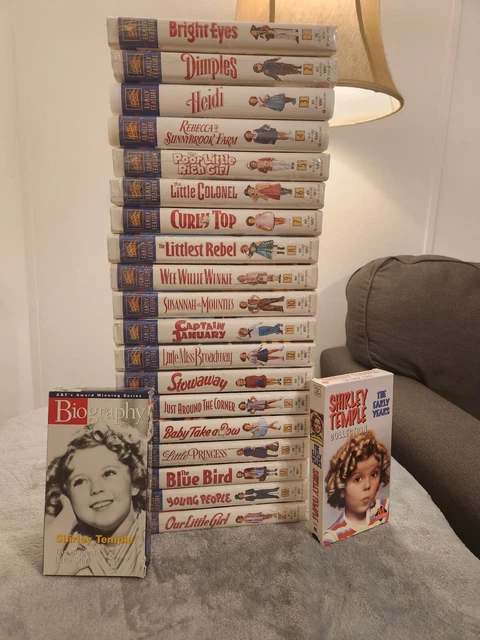 SHIRLEY TEMPLE COLLECTION VHS SET 1-19 CLAM SHELL ( 16 ) ARE SEALED ...