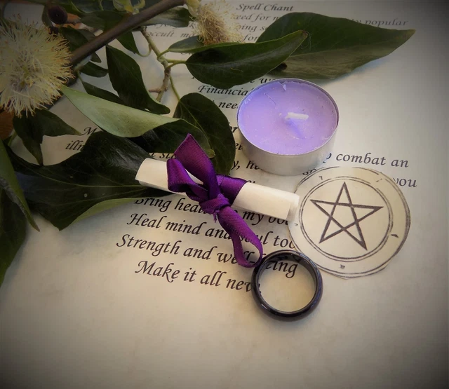 Wicca Supplies Agate Ring Lift Depression Spell Kit - Wiccan Set Pagan ...