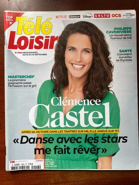 TÉLÉ LOISIRS 10/09/2022; Clémence Castel/ Philippe Caverivière ...