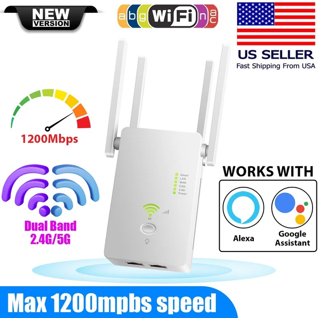 ESTENSORE WIFI 1200 Mbps Internet Booster Range Ripetitori Segnale ...