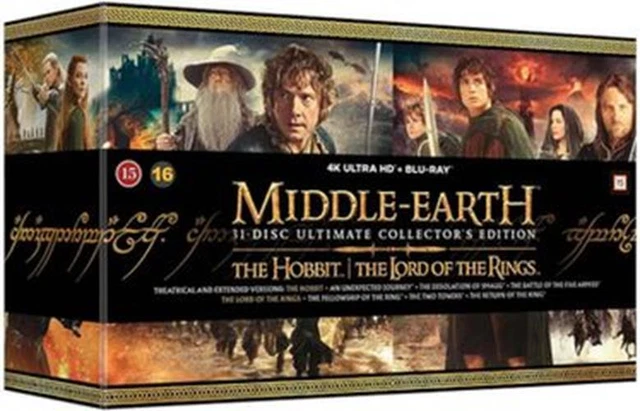 MIDDLE EARTH ULTIMATE Collection Ed 4K UHD Blu Ray 31 Discs Movie Film ...