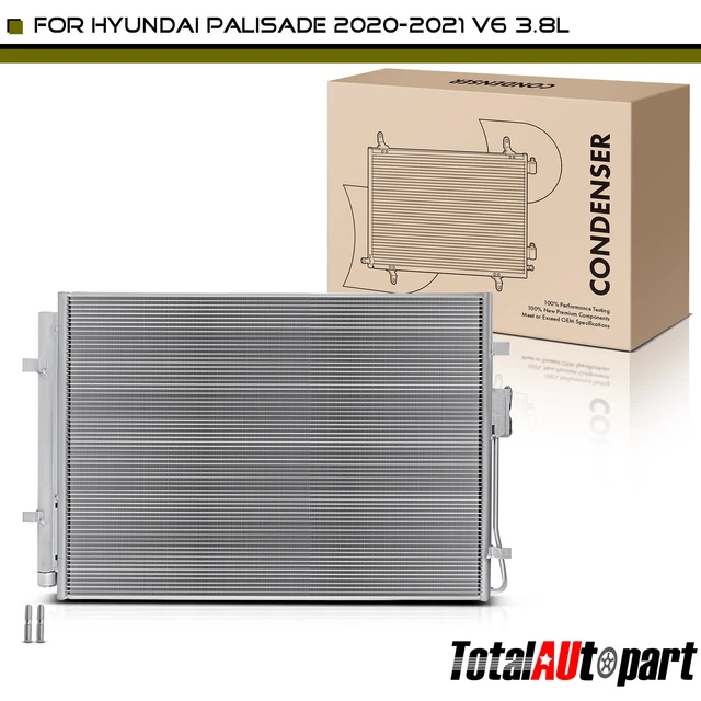 NEW AC CONDENSER w/ Receiver w/ Bracket Drier for Hyundai Palisade 20 ...